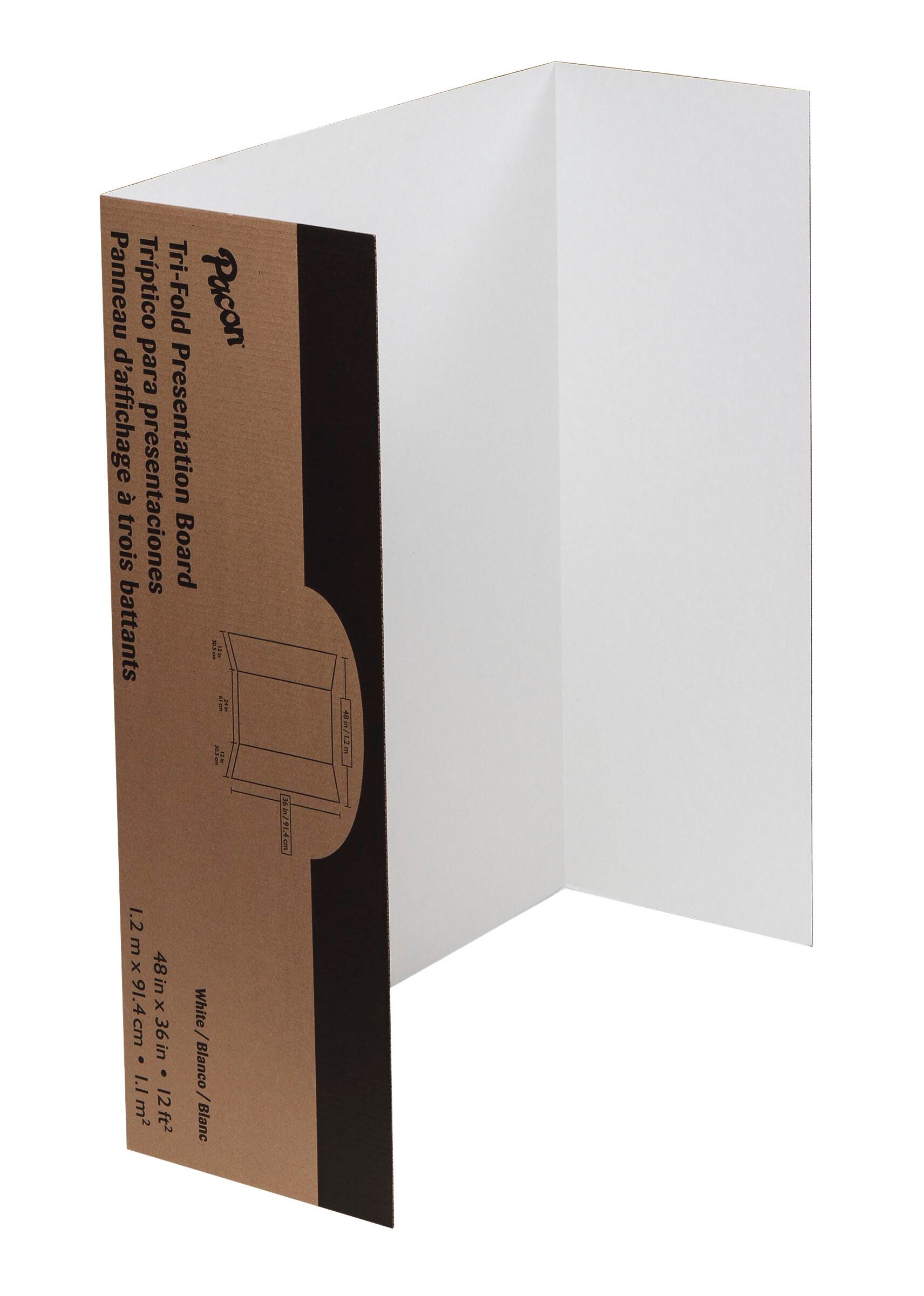 Pacon Single Walled Corrugated Presentation Board 48 x 36 Inches White Pack of 24